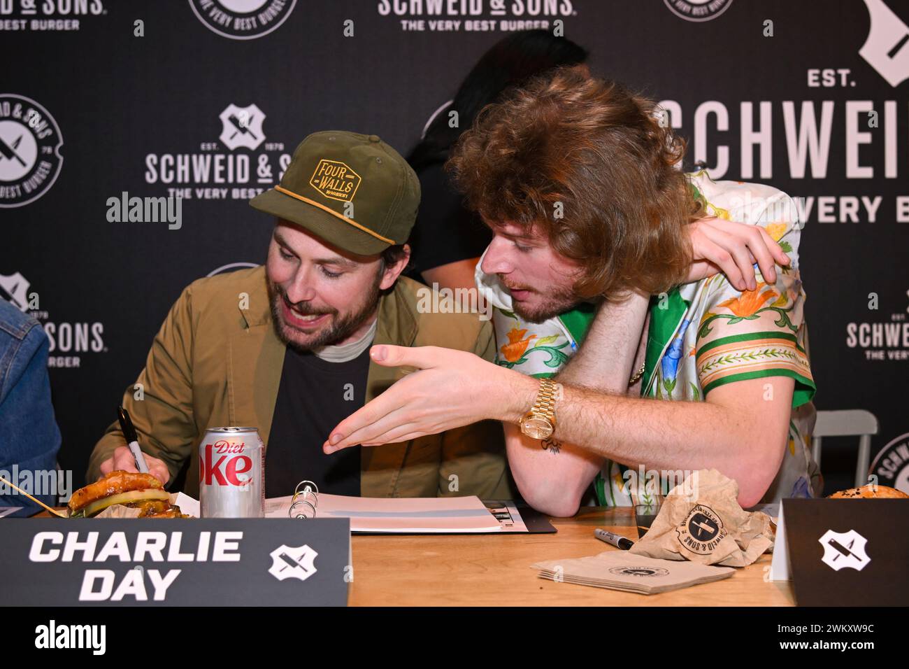 Charlie Day, left, and Yung Gravy attend Burger Bash as part of SOBEWFF ...