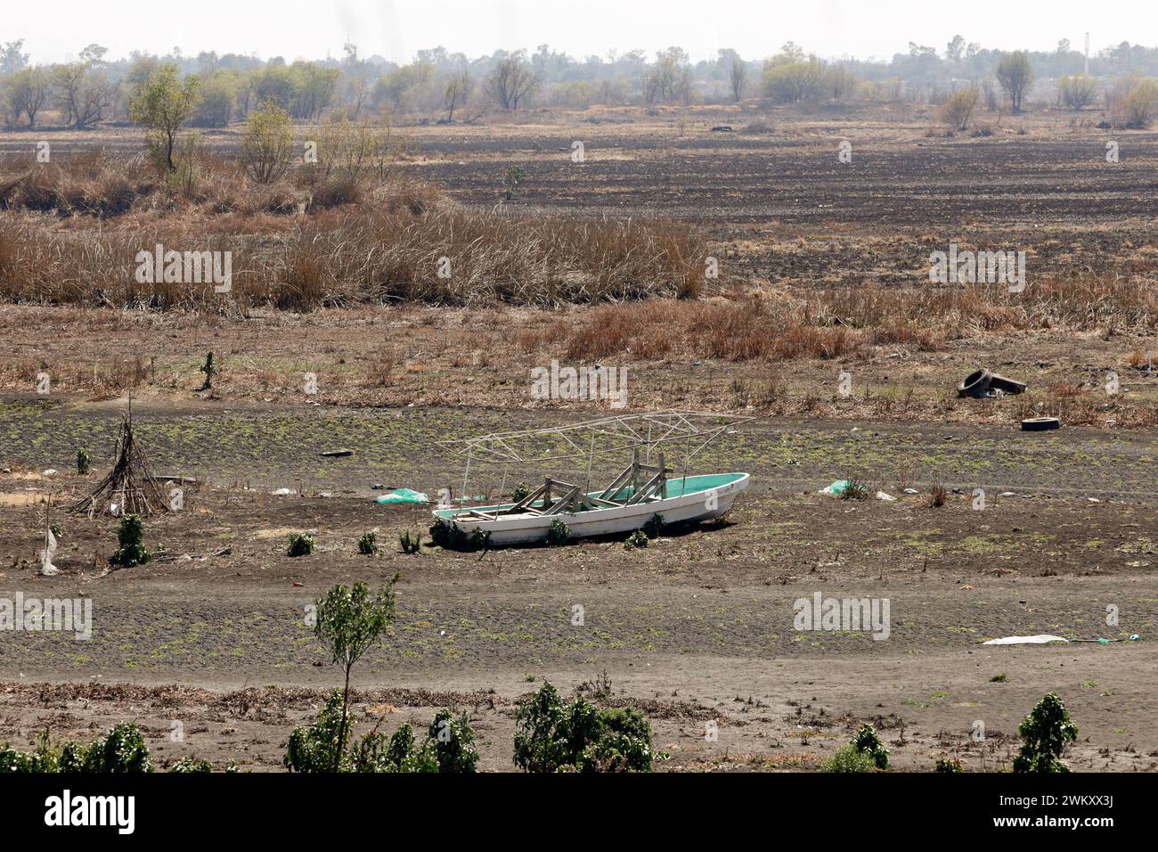 Lake Zumpango In Drought Due to Lack Of Rain February 21, 2024 ...