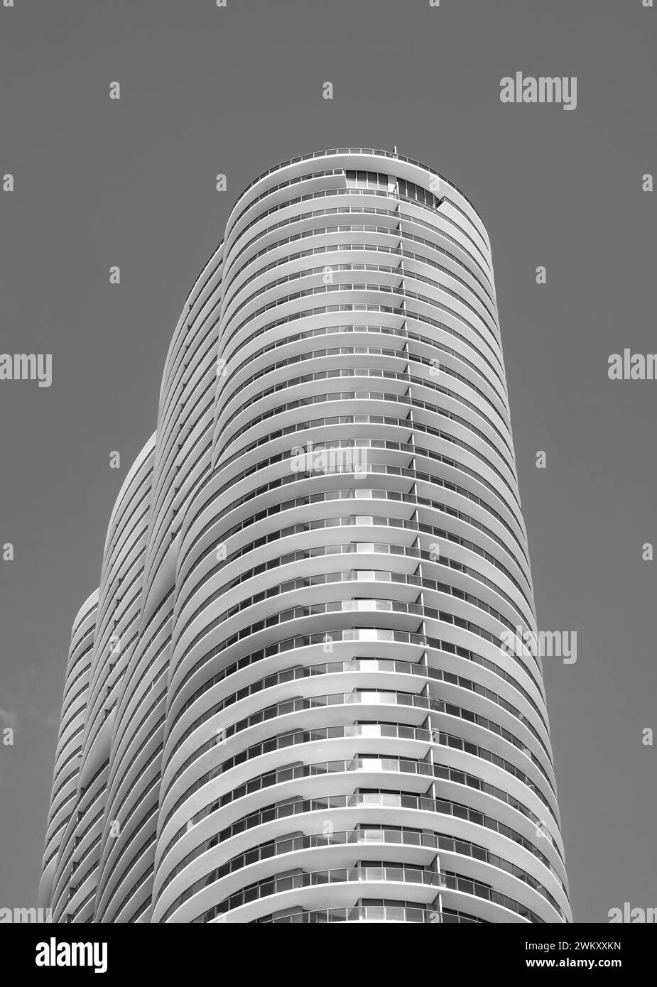 high skyscraper architecture on blue sky background. skyscraper ...