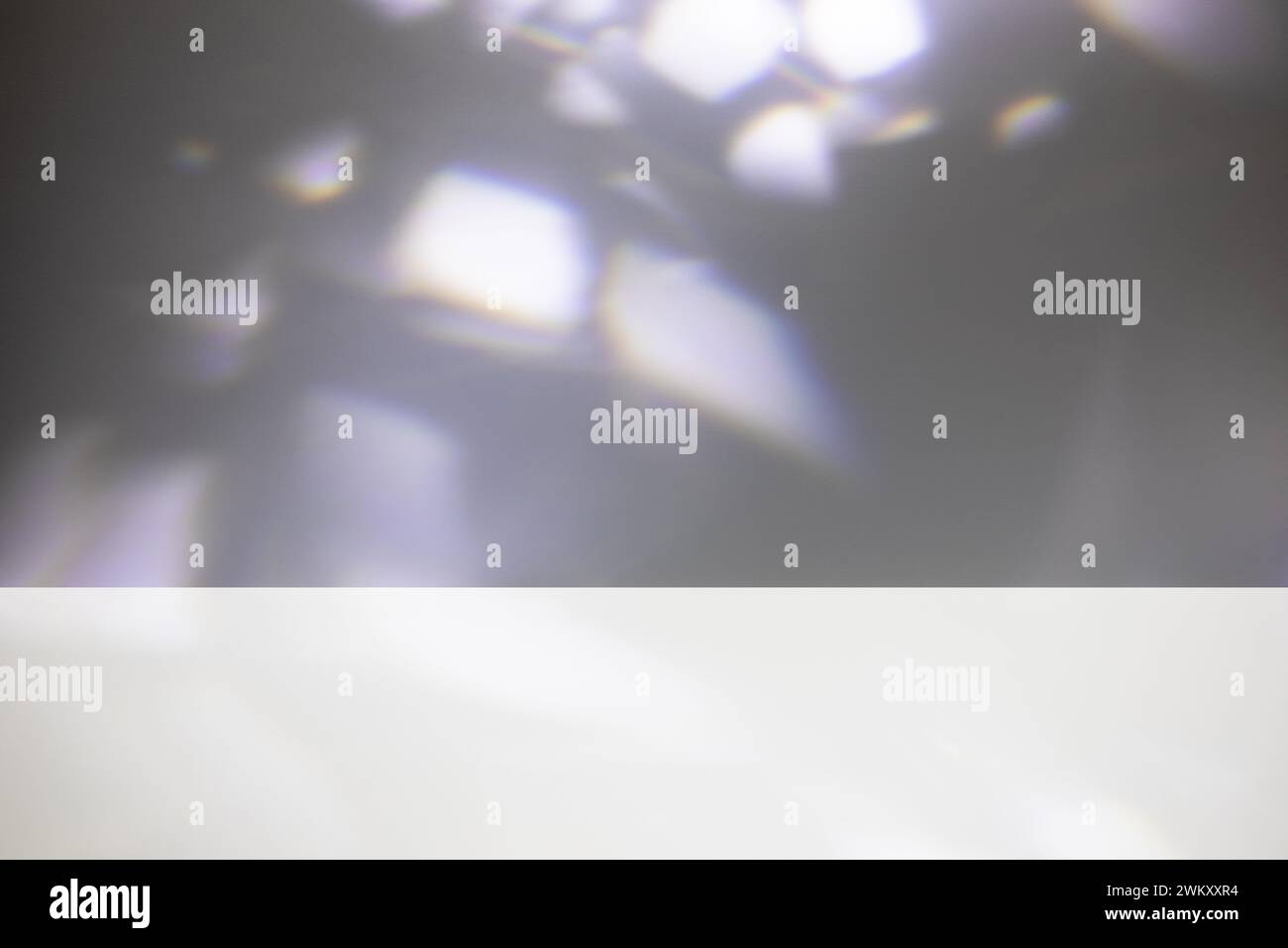 Empty Studio 3d background scene with disco crystal caustic light ...