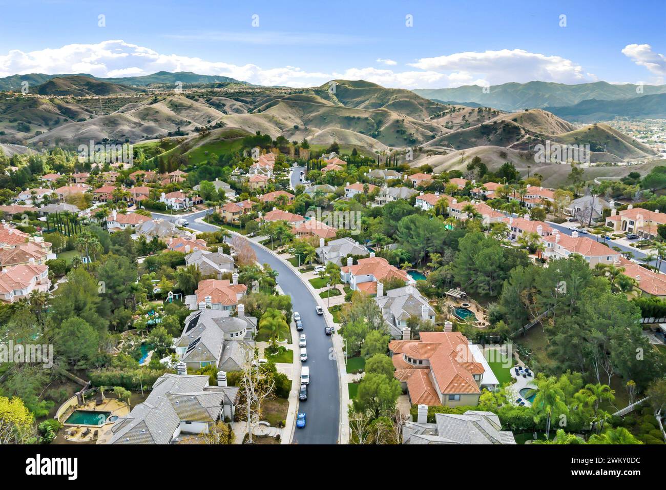 Calabasas california aerial hi-res stock photography and images - Alamy