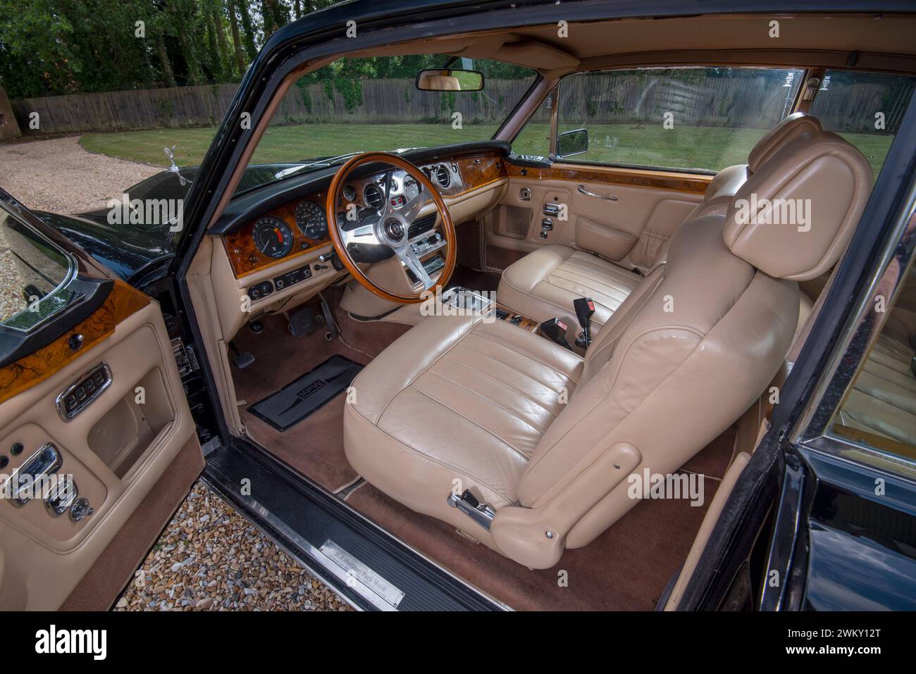 US spec Rolls Royce Corniche coupe, classic British luxury car Stock ...