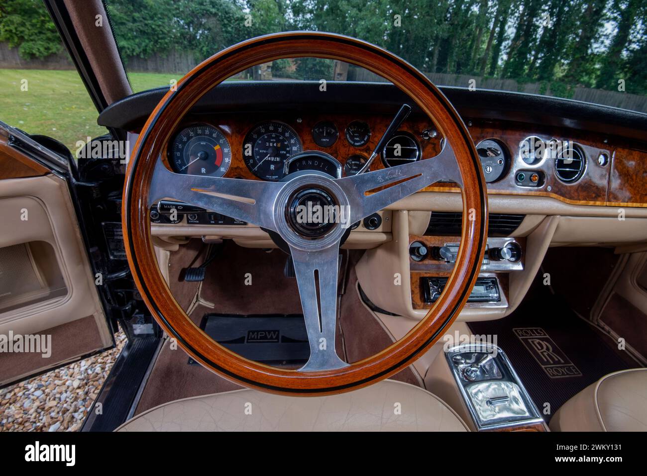 US spec Rolls Royce Corniche coupe, classic British luxury car Stock ...