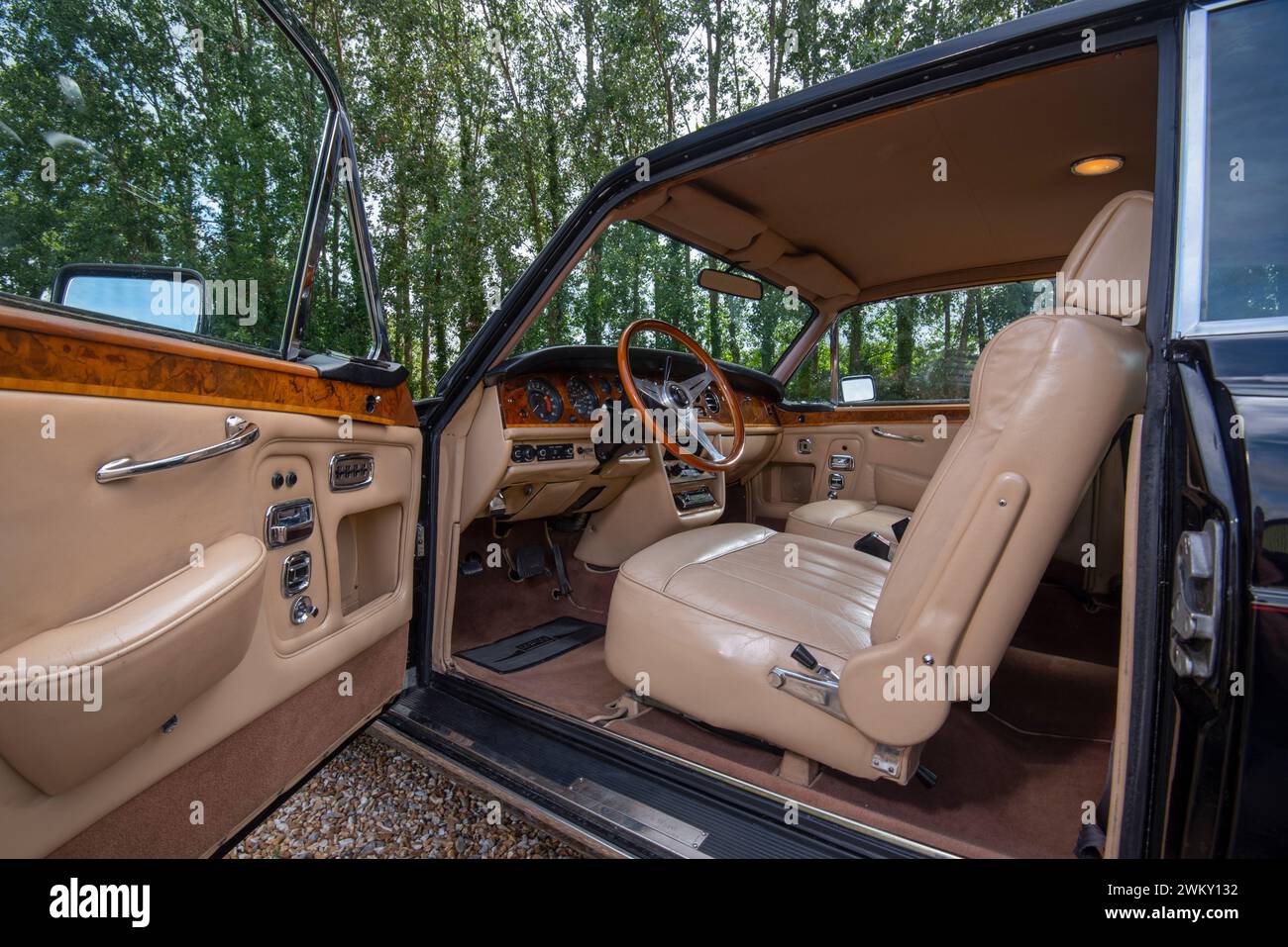 US spec Rolls Royce Corniche coupe, classic British luxury car Stock ...