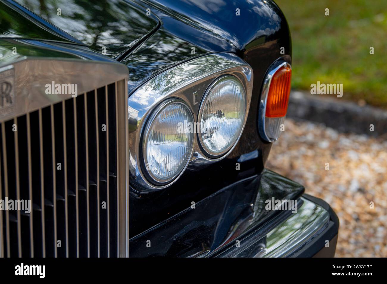 US spec Rolls Royce Corniche coupe, classic British luxury car Stock ...