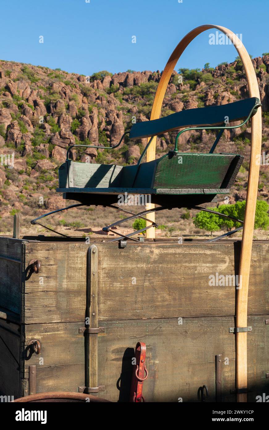 Historic Recreation of a Wagon at Fort Davis National Historic Site ...