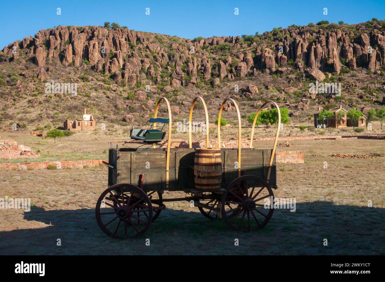 Historic Recreation of a Wagon at Fort Davis National Historic Site ...