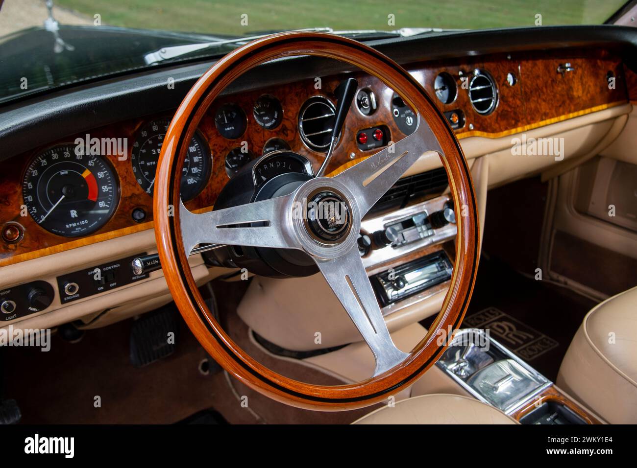 US spec Rolls Royce Corniche coupe, classic British luxury car Stock ...