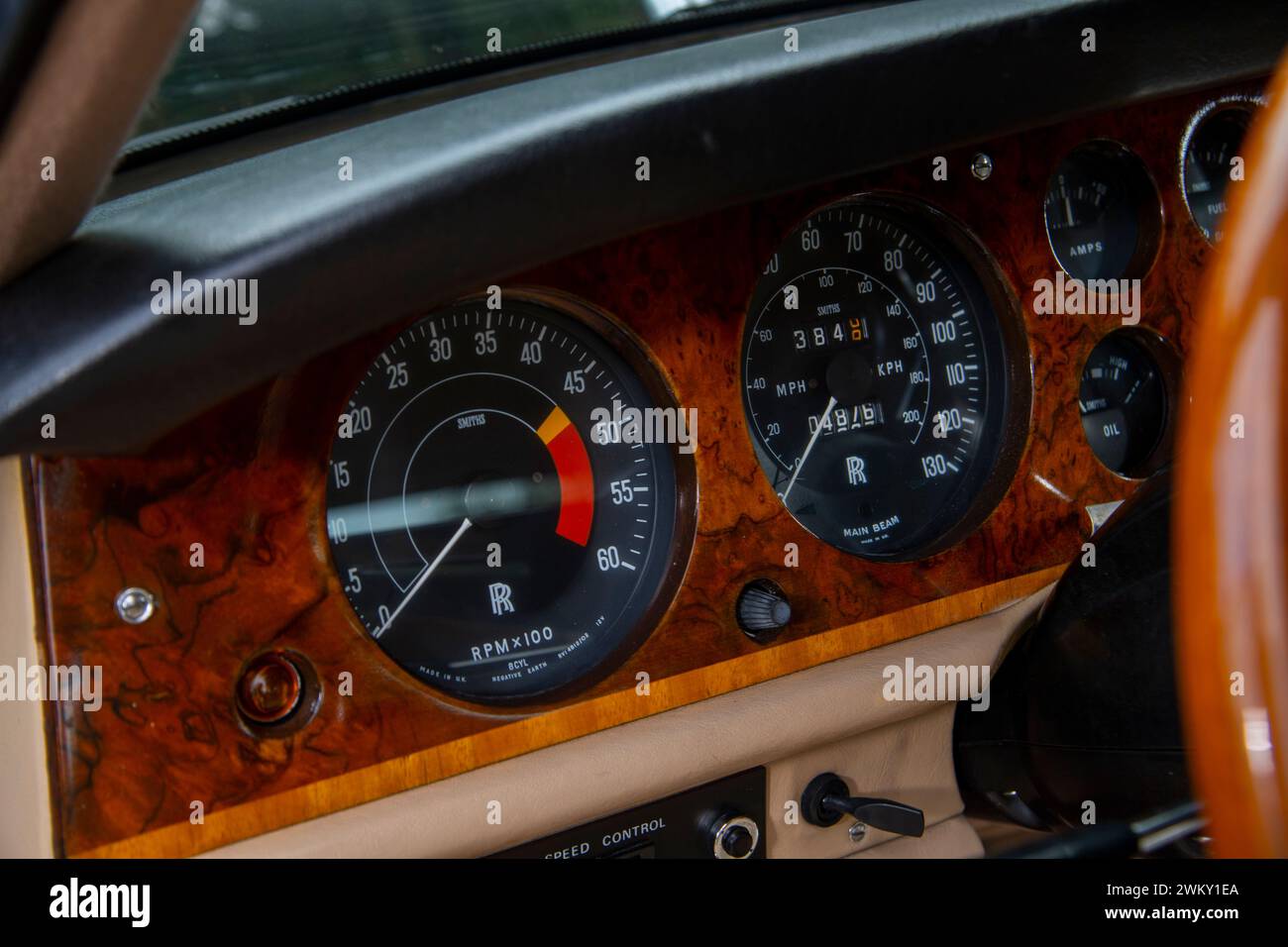 US spec Rolls Royce Corniche coupe, classic British luxury car Stock ...