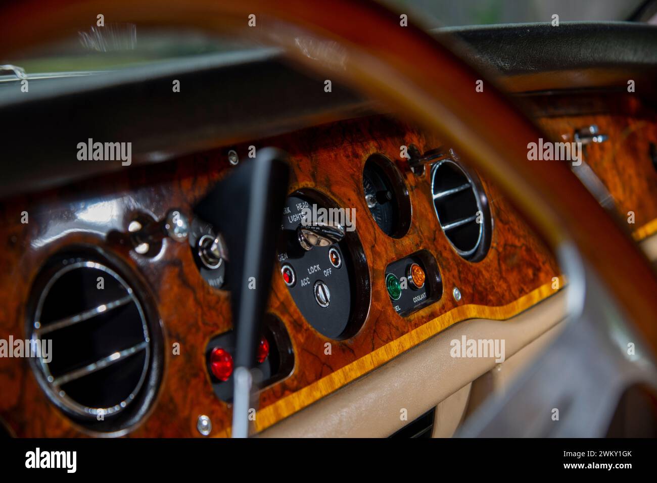 US spec Rolls Royce Corniche coupe, classic British luxury car Stock ...