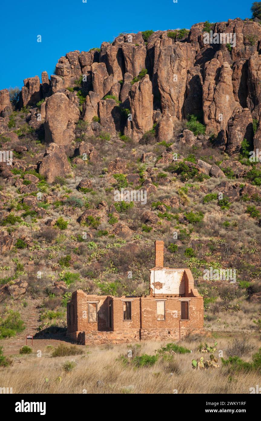 Historic Ruins and Foundations of Buildings at Fort Davis National ...