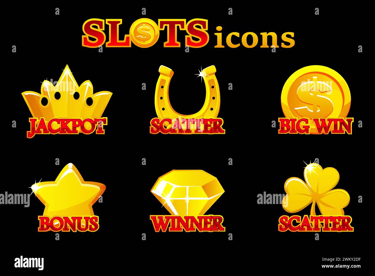Crown bingo Stock Vector Images - Alamy