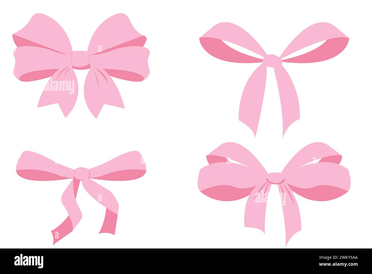 Pink Bow Vector Png