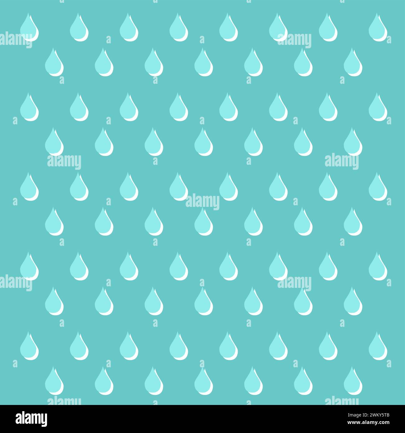 Seamless Water Drop pattern background vector. Rain. Falling water ...