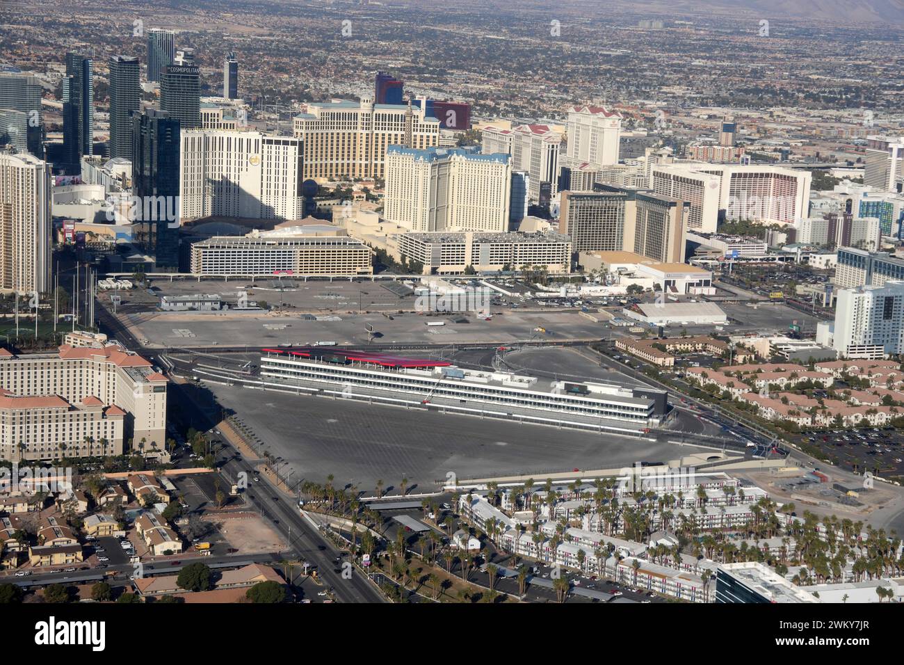 The las vegas grand prix formula one paddock building hi-res stock ...