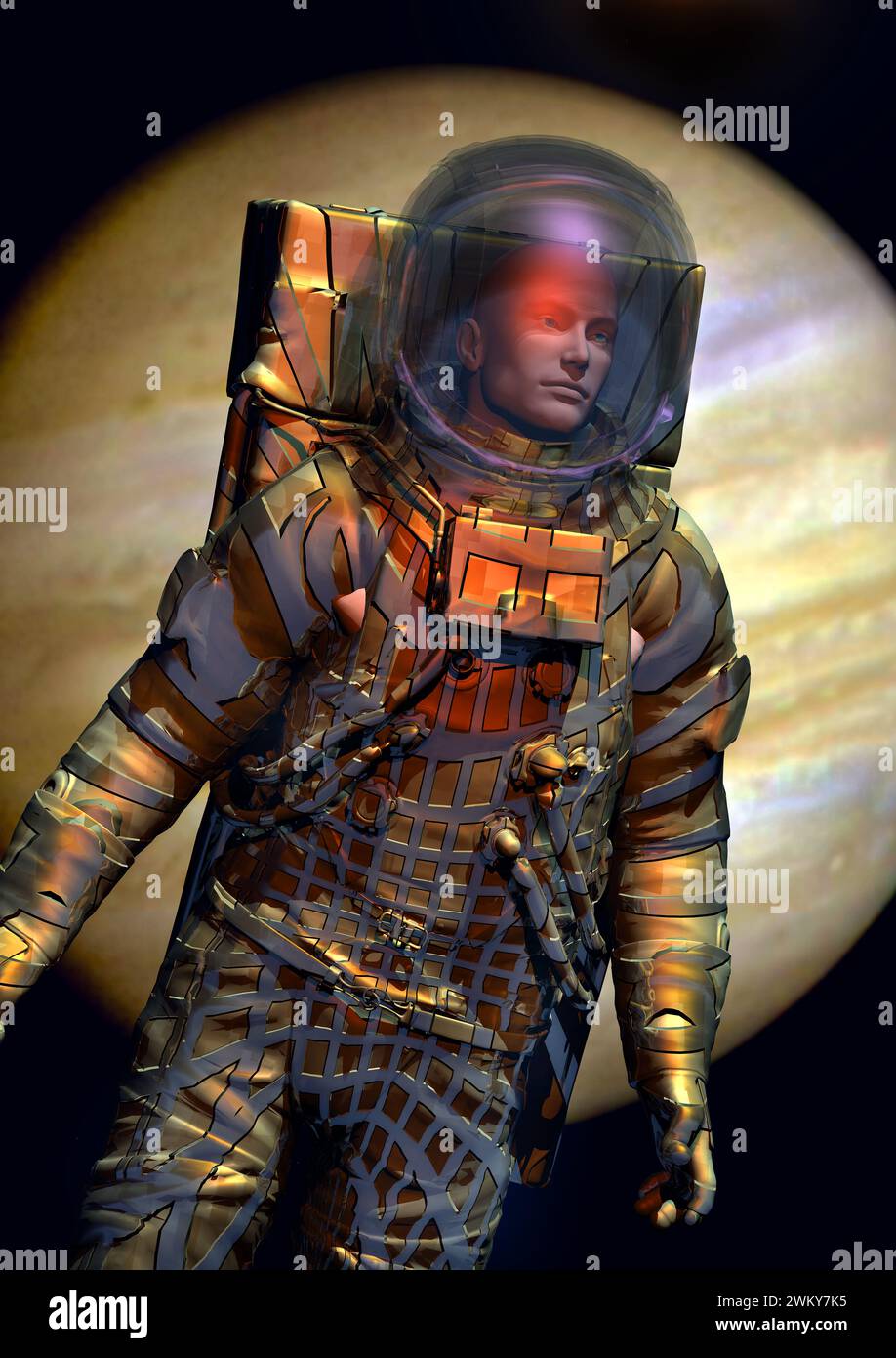 Futuristic astronaut in space suit hi-res stock photography and images ...