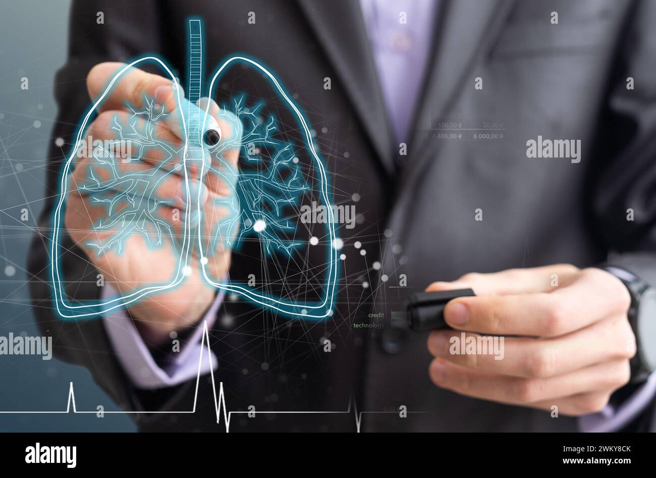 Tablet,Medical technology and futuristic concept.Digital healthcare and ...