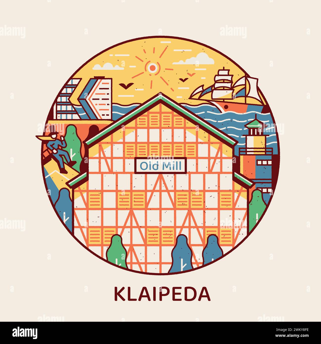 Meridian resort Stock Vector Images - Alamy