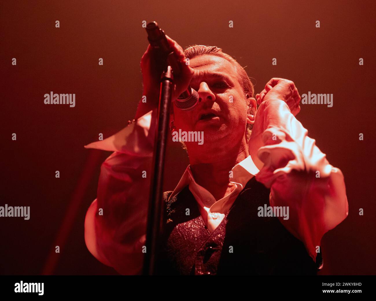 Prague, Czech Republic. 22nd Feb, 2024. Singer Dave Gahan of British ...