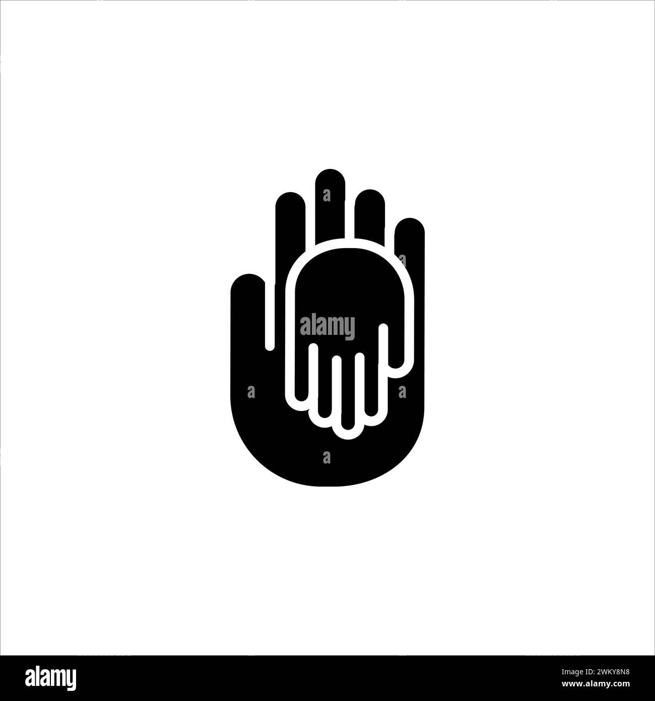 Art illustration icon logo charity and solidarity symbol Stock Vector ...