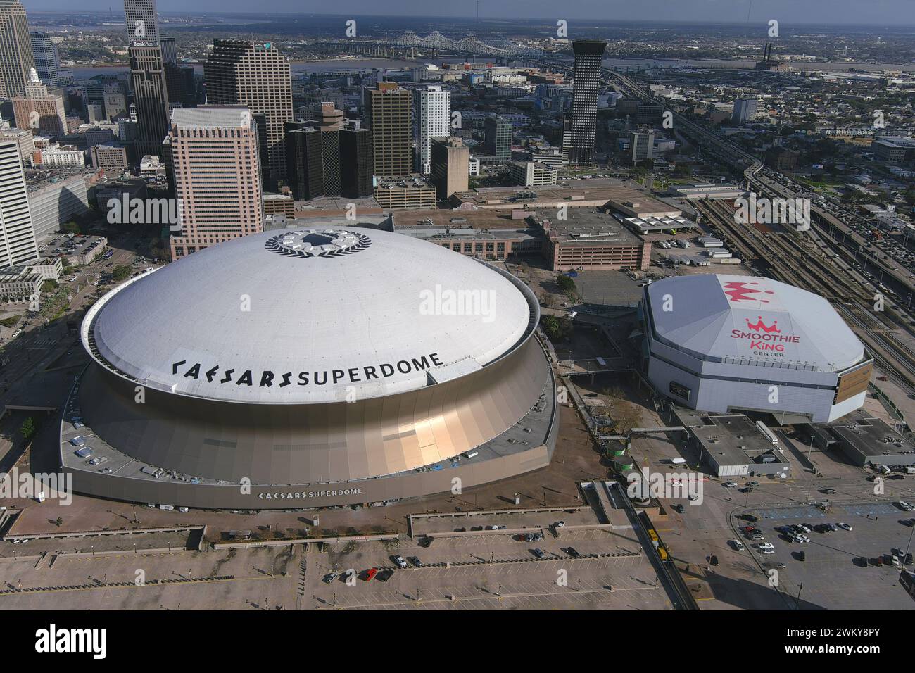 Aerial superdome in new orleans hi-res stock photography and images - Alamy