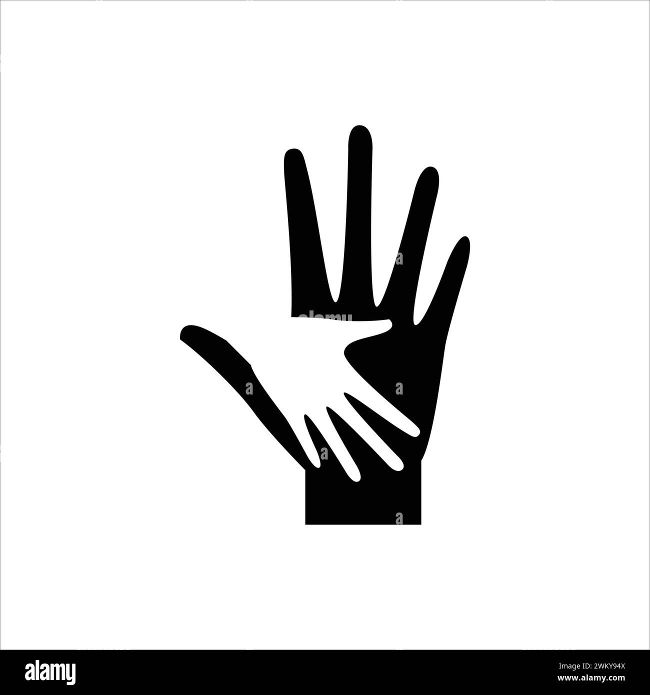 Art illustration icon logo charity and solidarity symbol Stock Vector ...