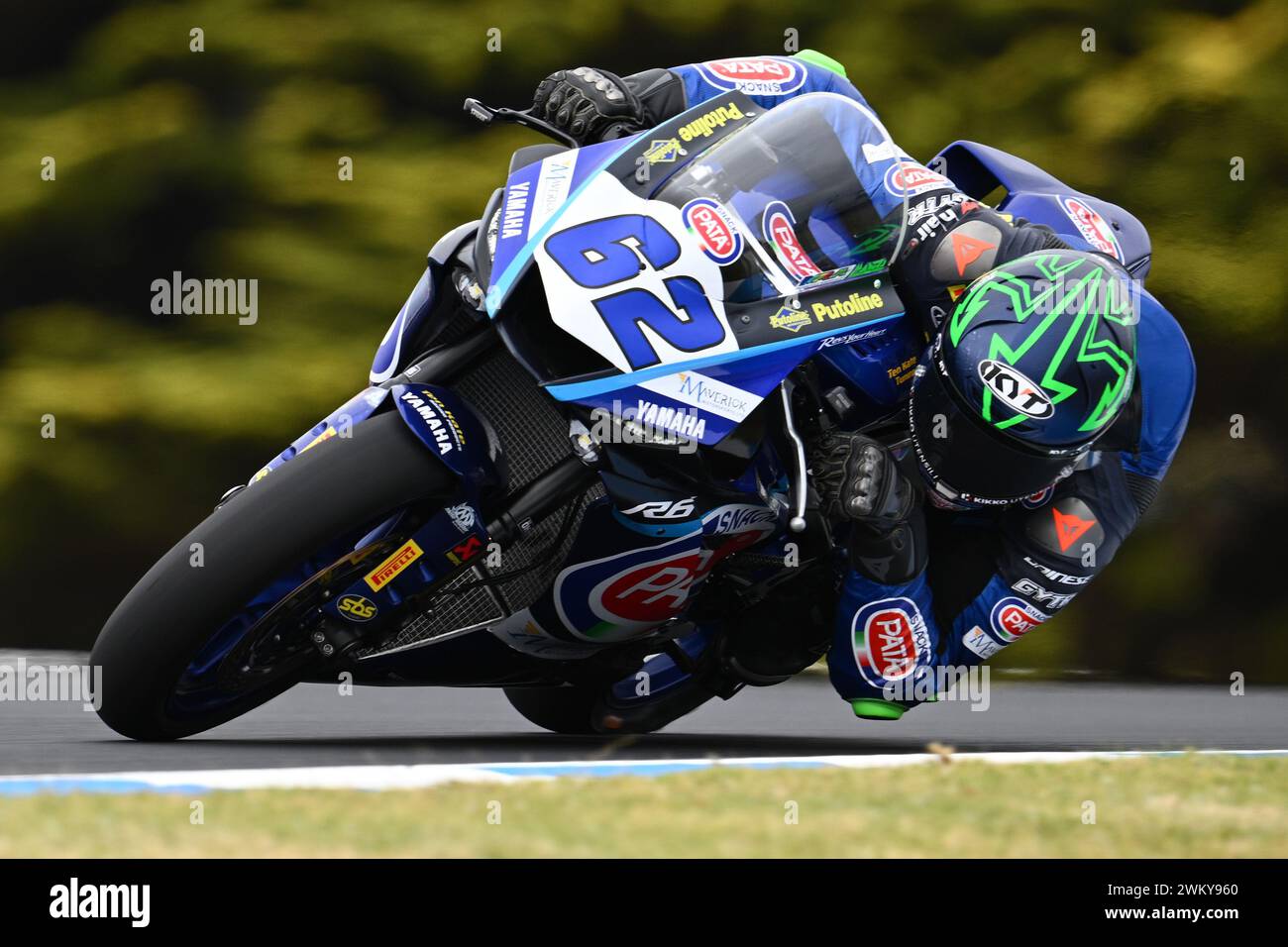 Phillip Island, Australia. 23rd Feb, 2024. Italian rider Stefano Manzi ...