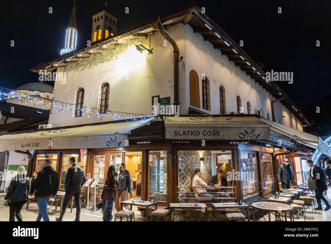 Sarajevo - BiH - 10 FEB 2024: Bascarsija is Sarajevo's old bazaar and ...