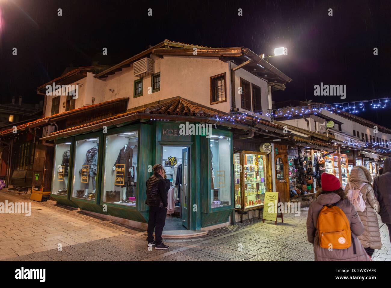 Sarajevo - BiH - 10 FEB 2024: Bascarsija is Sarajevo's old bazaar and ...