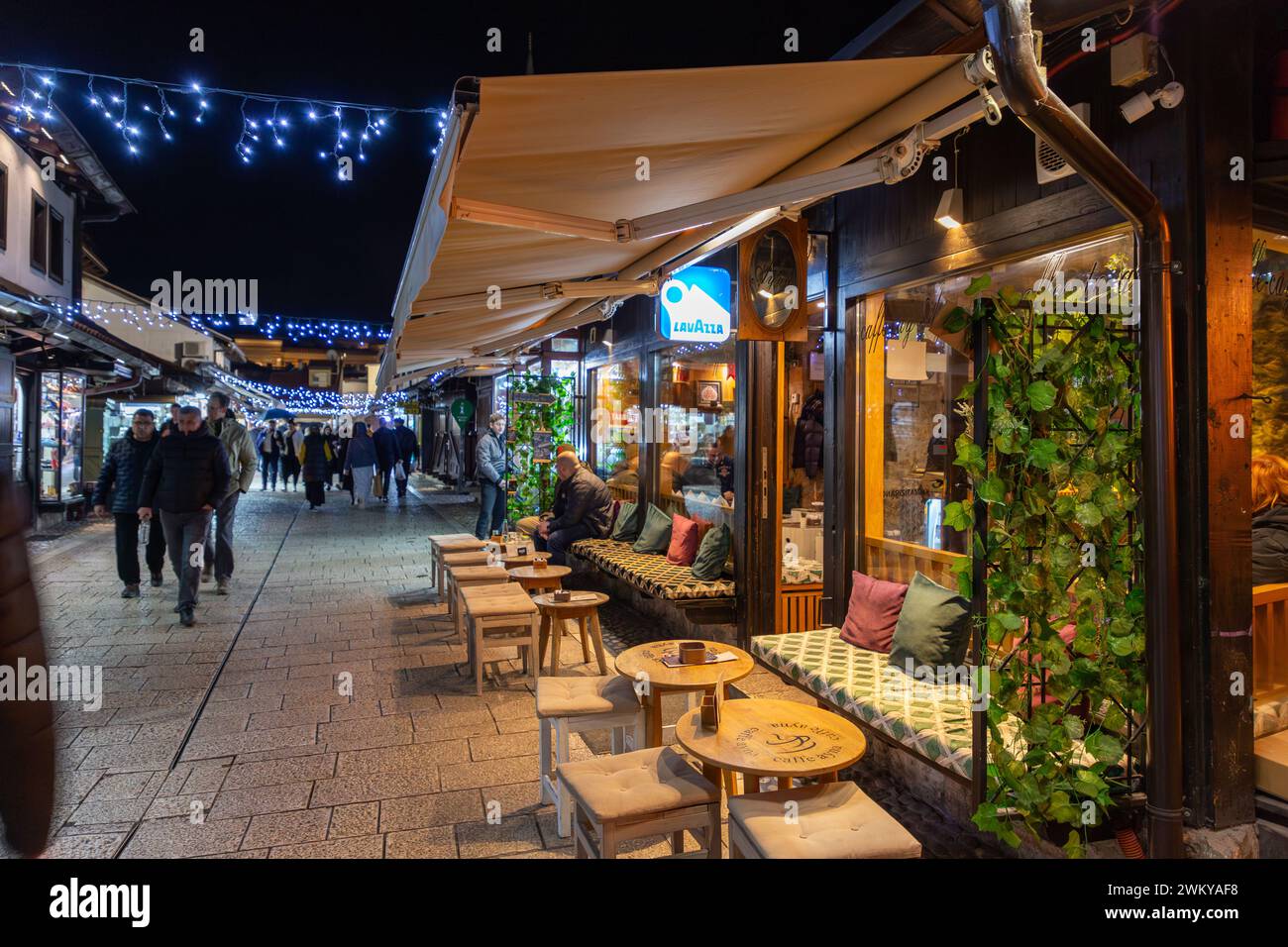 Sarajevo - BiH - 11 FEB 2024: Bascarsija is Sarajevo's old bazaar and ...