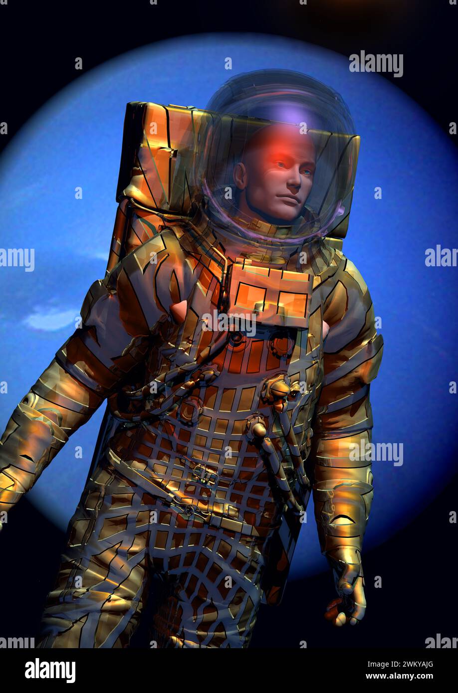 Man In Space Stock Photo - Alamy