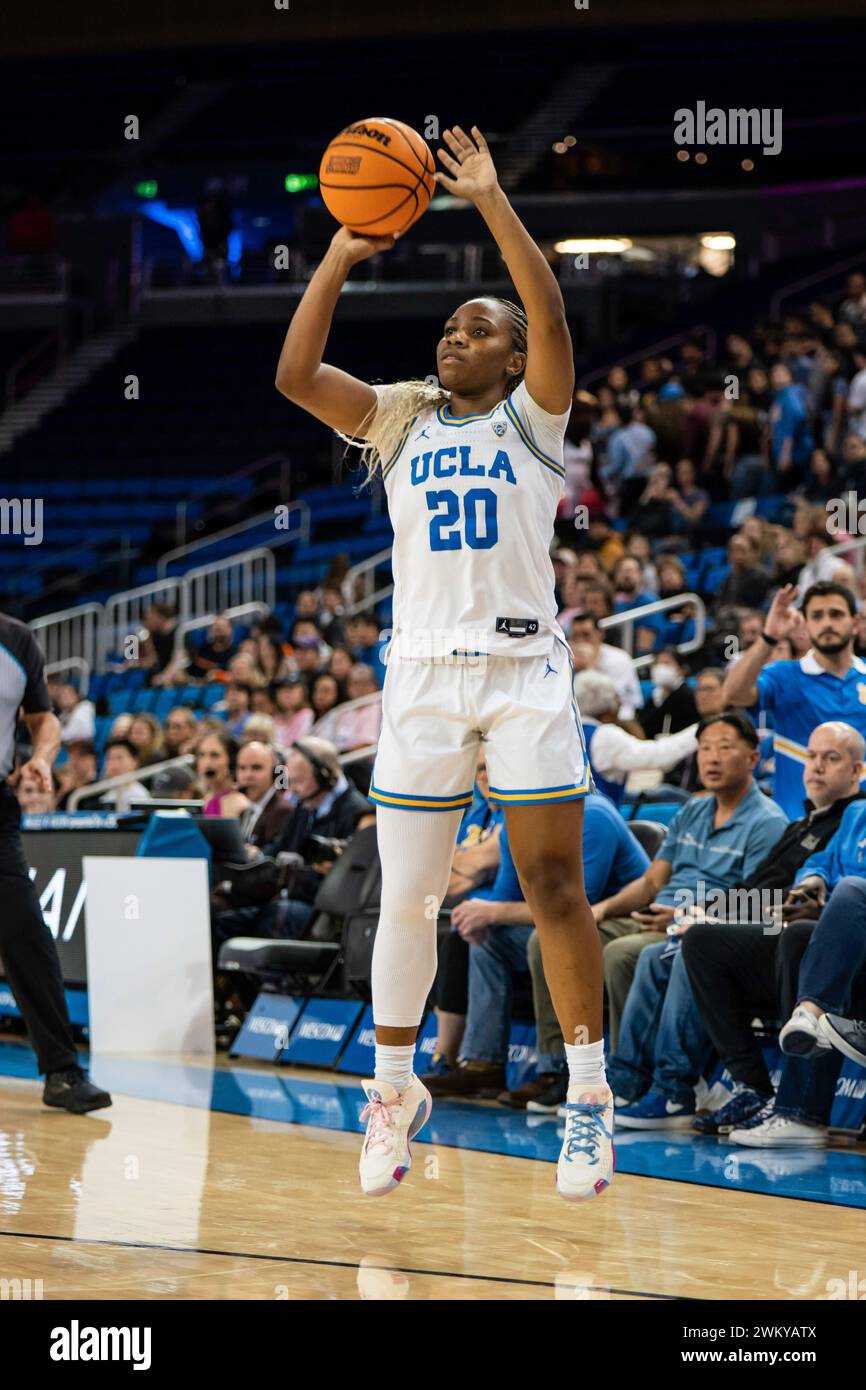 UCLA Bruins guard Charisma Osborne (20) shoots during a NCAA women’s ...