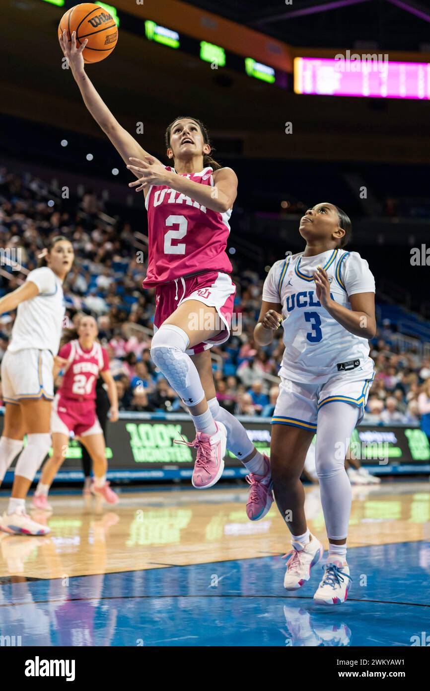 Utah Utes guard Ines Vieira (2) scores a layup against UCLA Bruins ...