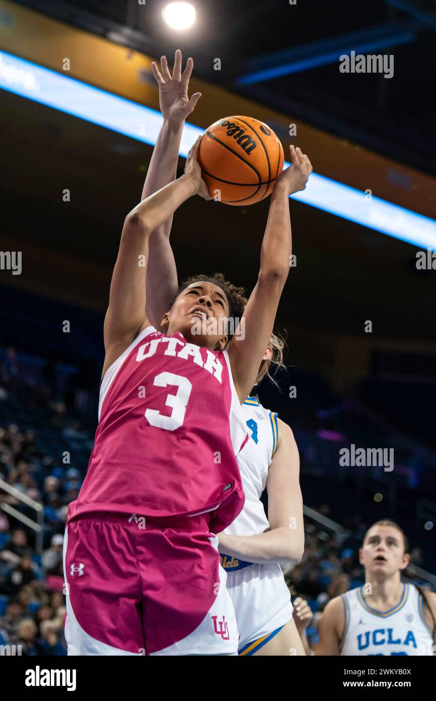 Utah Utes guard Lani White (3) is fouled by UCLA Bruins forward Amanda ...