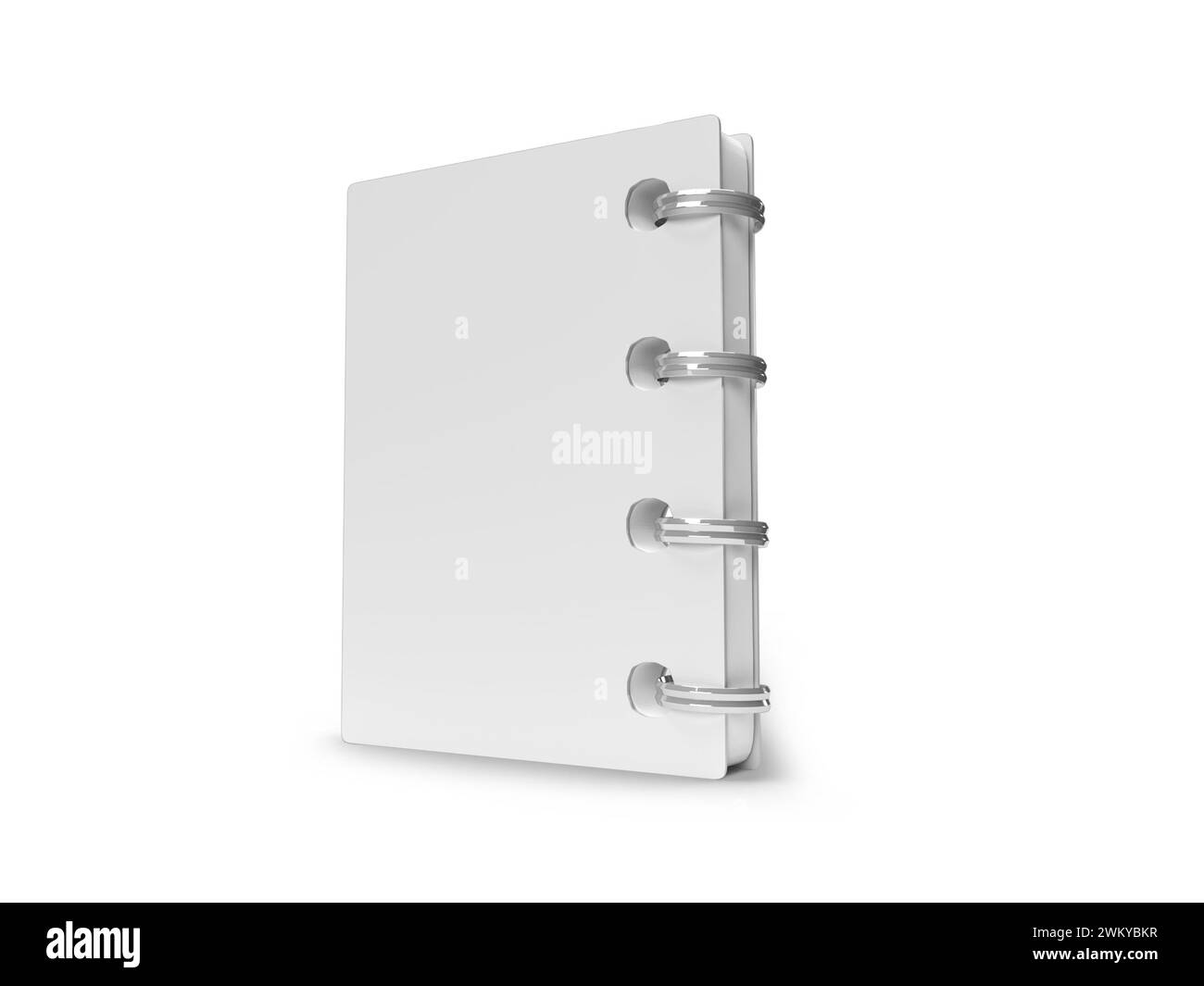 Notebook Binder Mockup 3D Illustration Mockup Scene on Isolated ...
