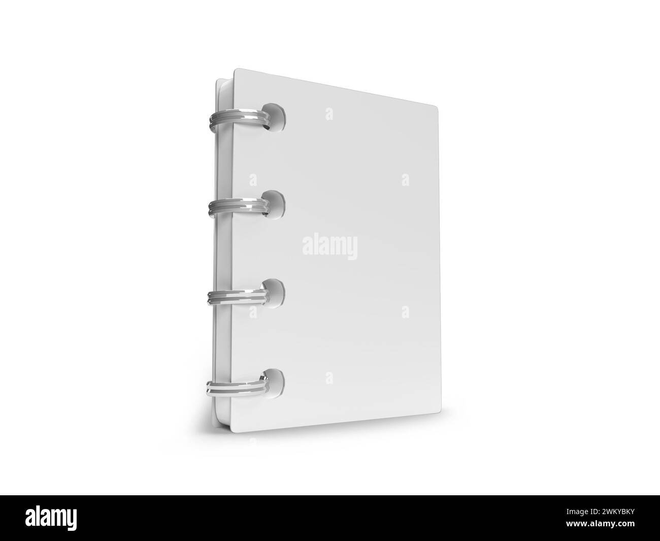 Notebook Binder Mockup 3D Illustration Mockup Scene on Isolated ...