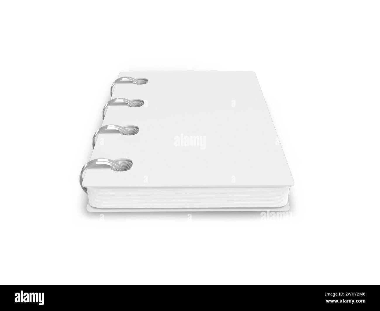 Notebook Binder Mockup 3D Illustration Mockup Scene on Isolated ...