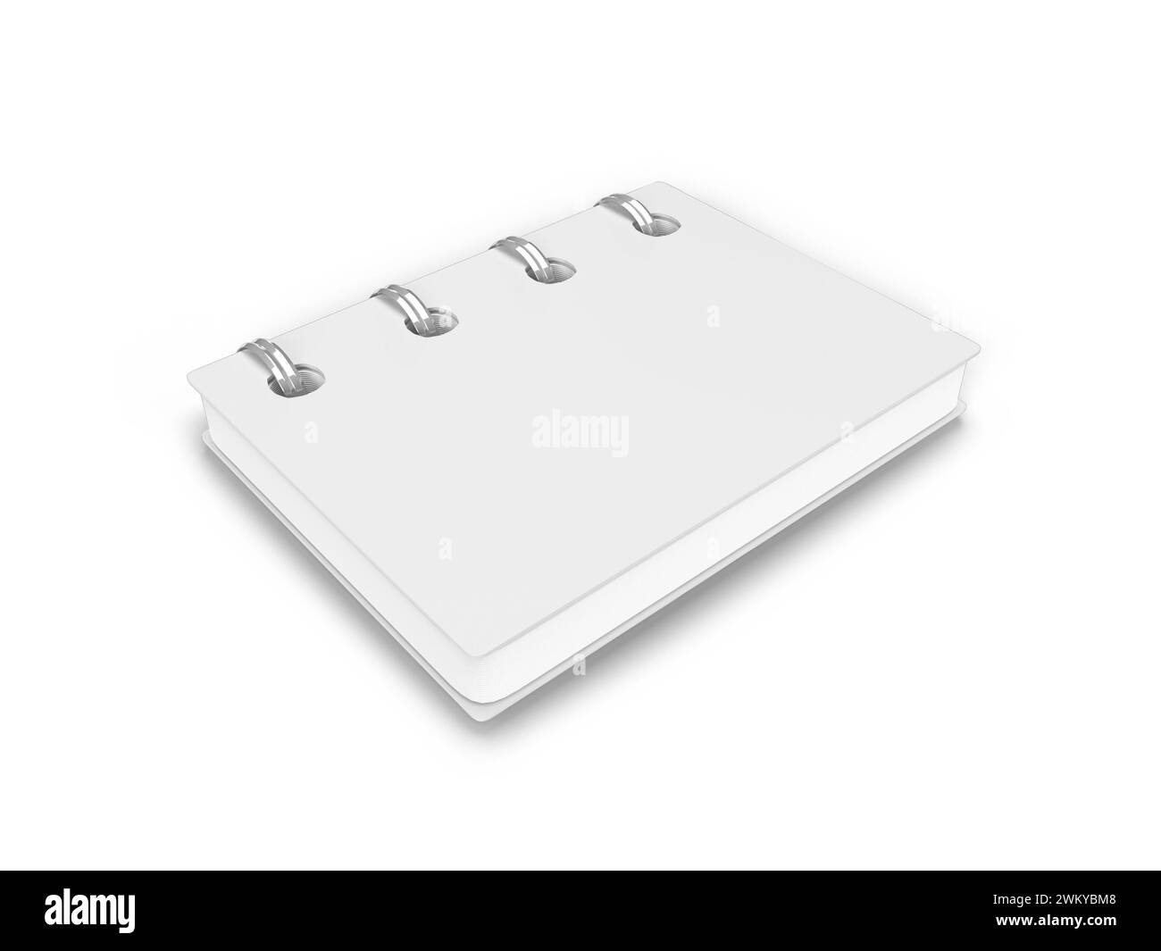 Notebook Binder Mockup 3D Illustration Mockup Scene on Isolated ...