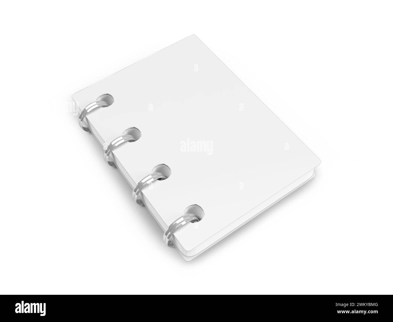 Notebook Binder Mockup 3D Illustration Mockup Scene on Isolated ...