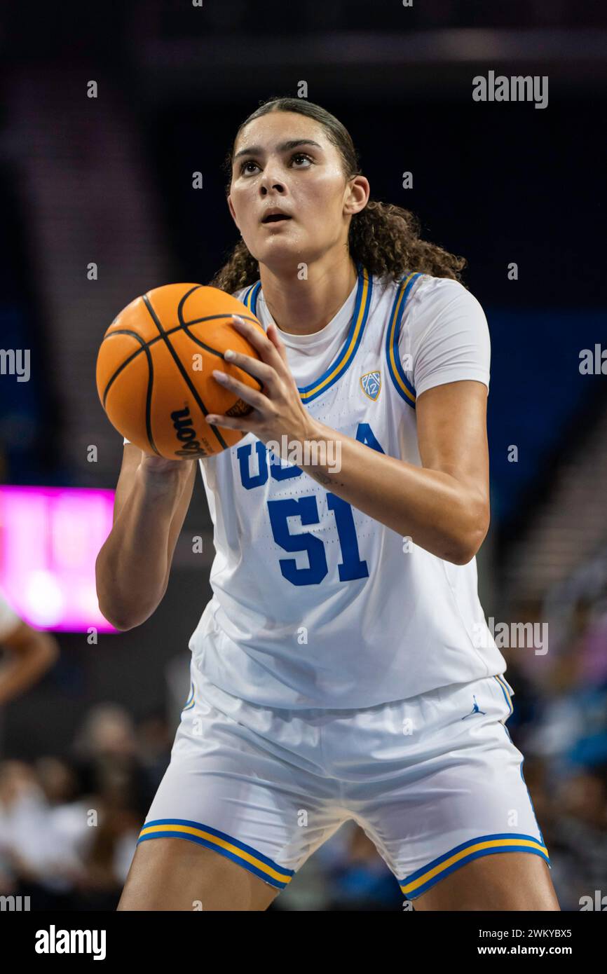 Westwood, United States. 22nd Feb, 2024. UCLA Bruins center Lauren ...