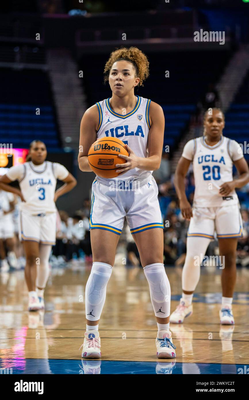 Westwood, United States. 22nd Feb, 2024. UCLA Bruins guard Kiki Rice (1 ...
