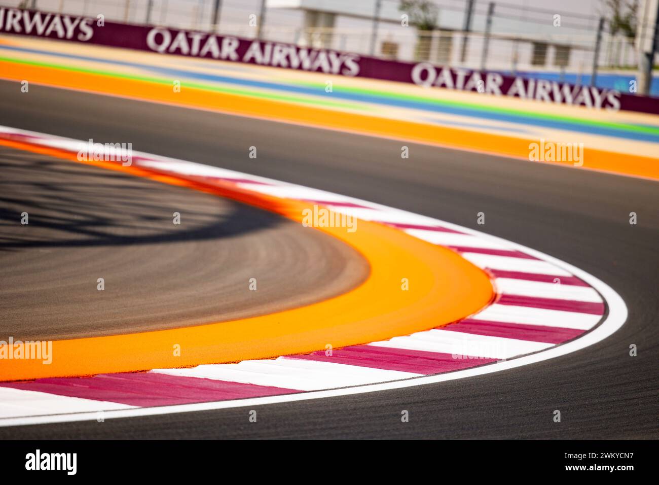 Lusail, Qatar. 23rd Feb, 2024. Track Kerb during the Prologue of the ...