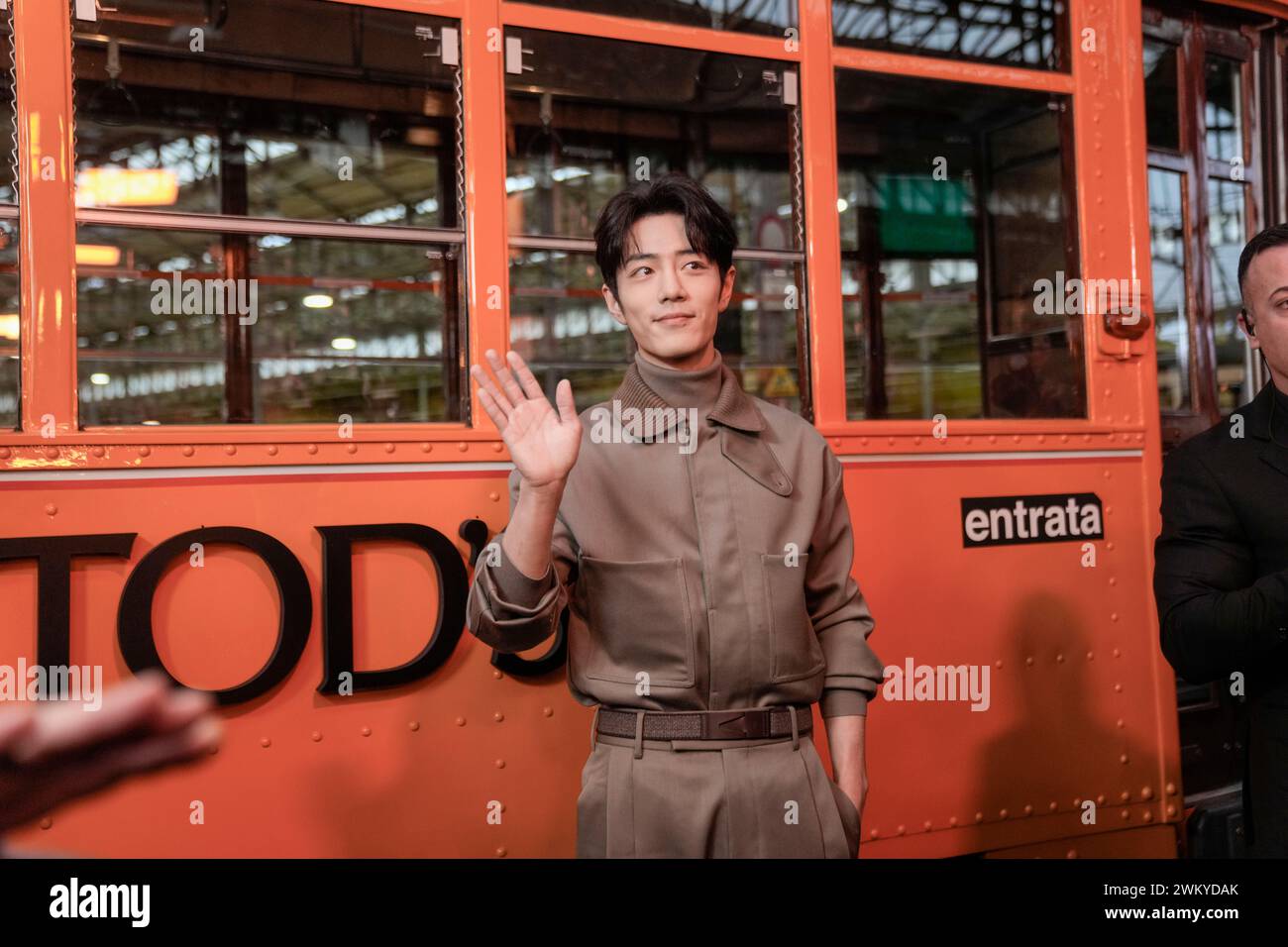 Chinese actor and singer Xiao Zhan poses for photos as he arrives for ...