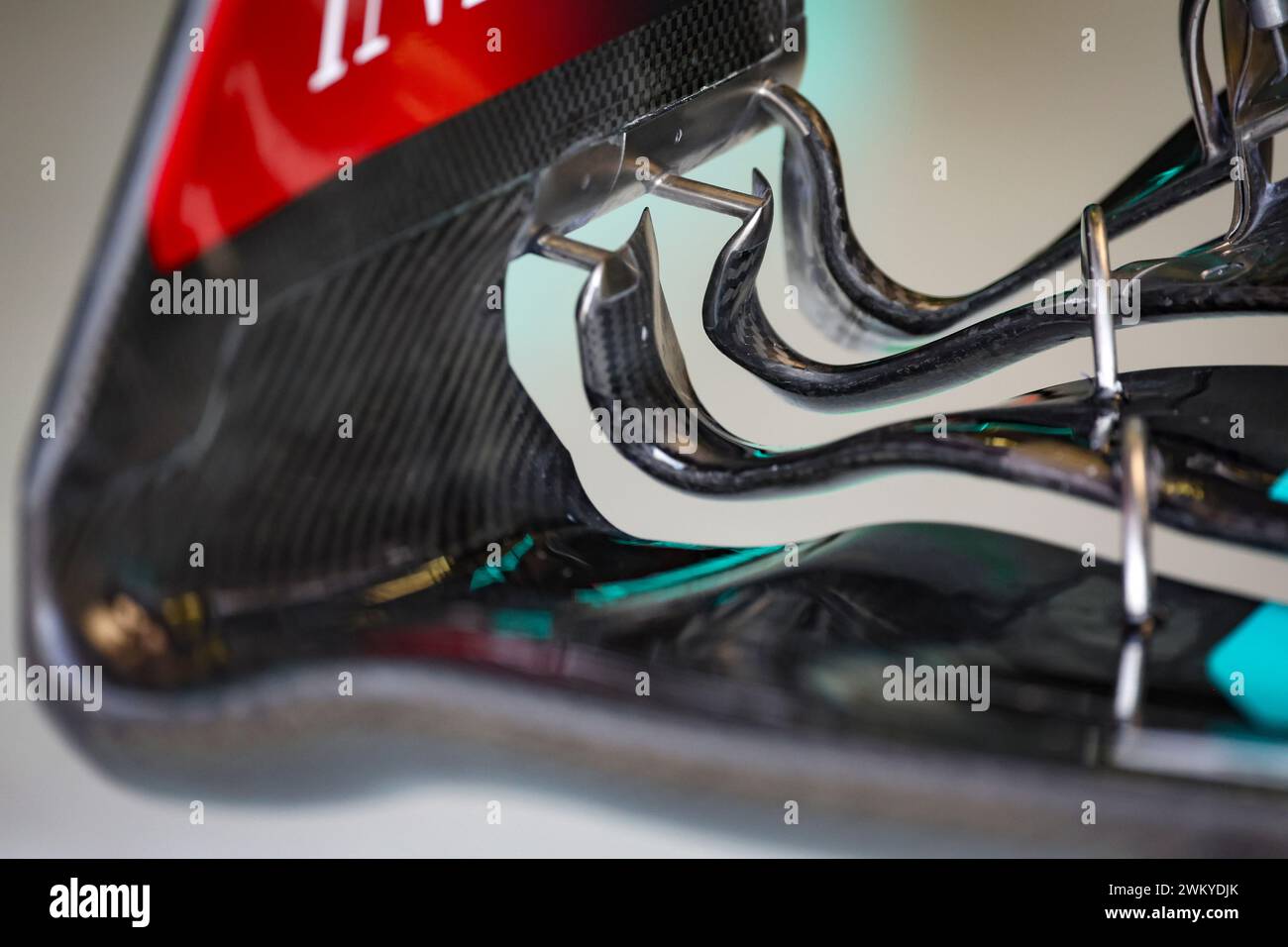 Mercedes AMG F1 Team W15, mechanical detail, front wing during the ...