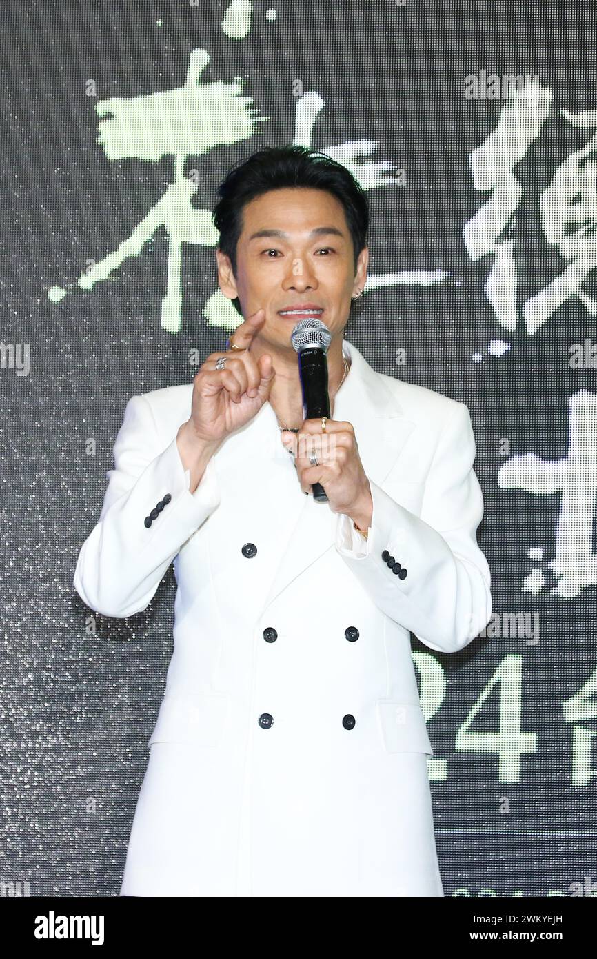 Hong Kong and Taiwan-based singer and actor Alex To attends a concert ...