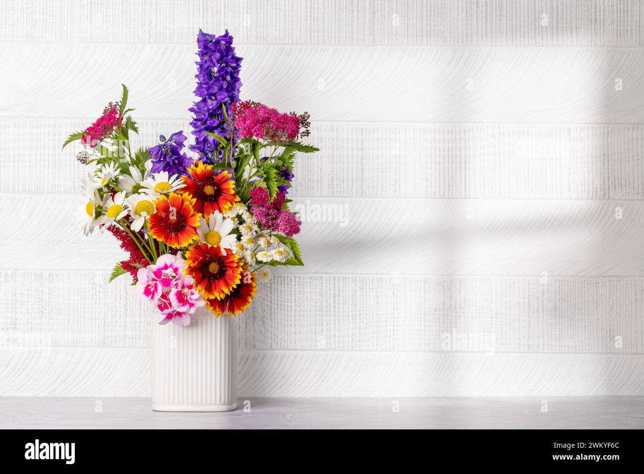 A stunning bouquet of colorful flowers, showcasing the beauty and ...