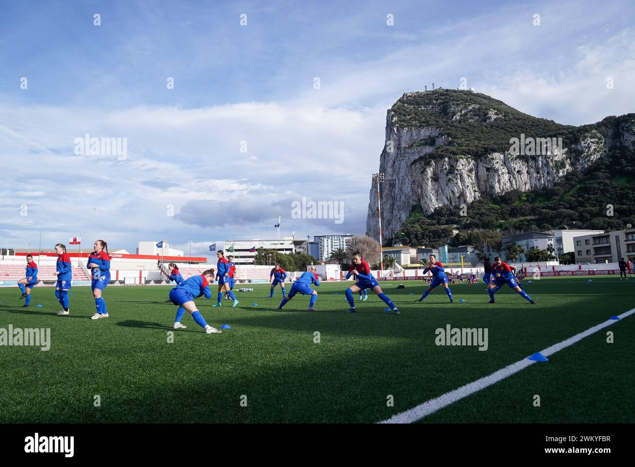 22.02.2024, Gibraltar, Victoria Stadium, Friendly: Gibraltar ...