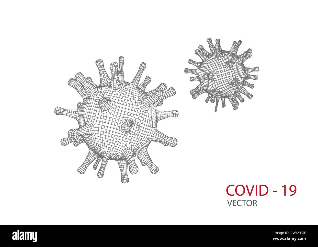 Virus model .Biotechnology, biochemistry, genetics and medicine concept ...