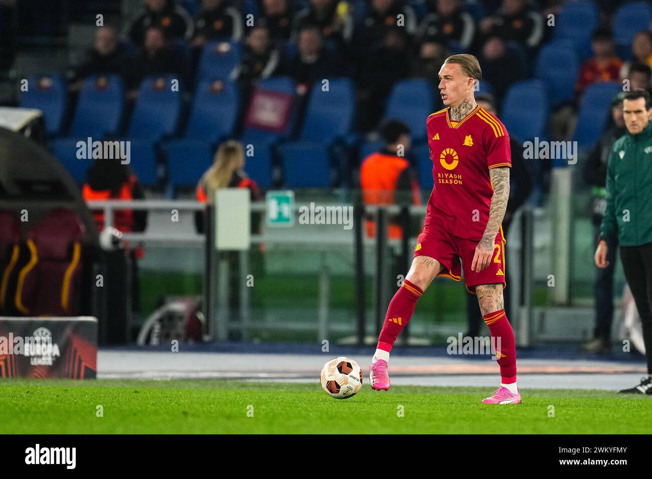 Rome, Italia. 22nd Feb, 2024. Rome - Rick Karsdorp of AS Roma during ...