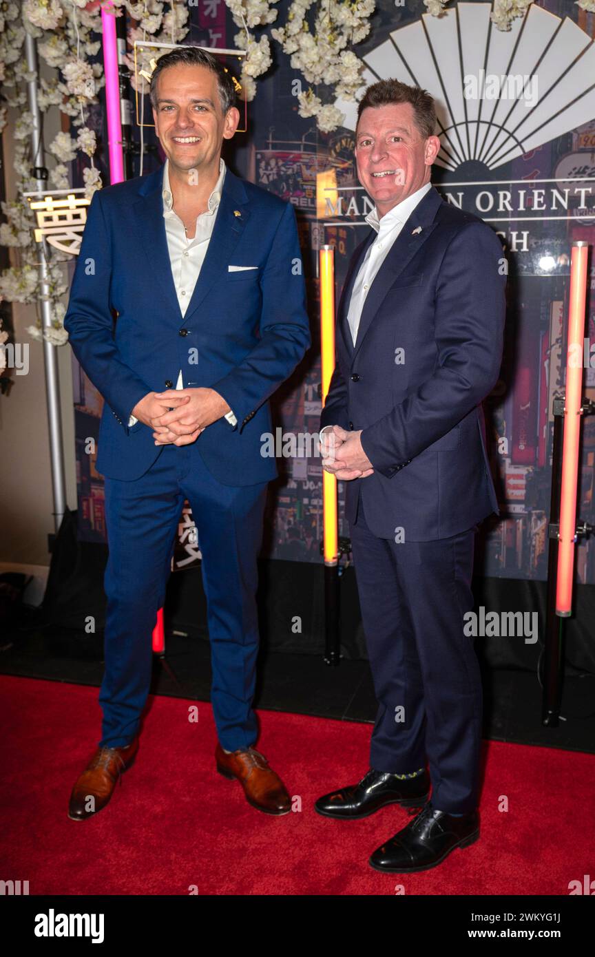 Dominik G. Reiner und Timothy Liston bei der Shibuya Crossing Party im ...